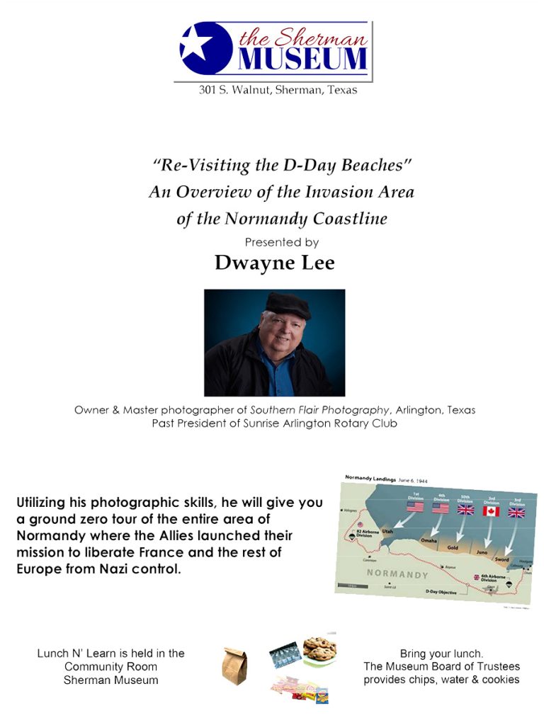 Lunch N' Learn - Presented by Dwayne Lee - The Sherman Museum